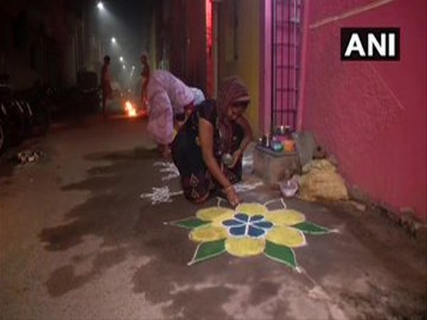 People in Chennai celebrate Bhogi marking beginning of Pongal festival