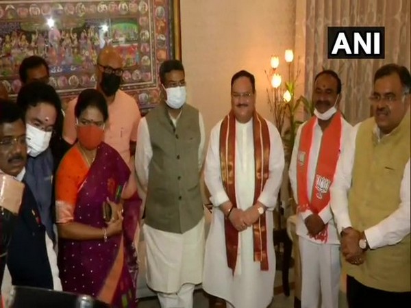 Former Telangana Minister Etela Rajender joins BJP