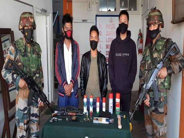 Assam Rifles apprehend 3 with arms and ammunitions