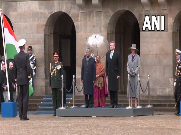 Welcome ceremony for President Ram Nath Kovind held in the Netherlands