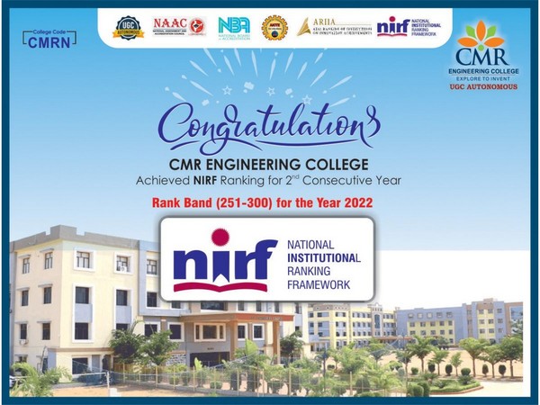 CMR Engineering College ranked in the band of 251-300 in the NIRF ...