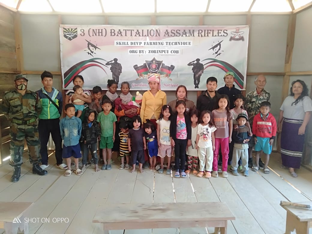 Assam Rifles conducts lecture on skill development, farming technique