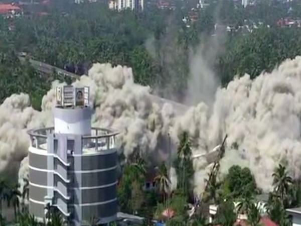 Two Maradu residential apartments demolished by implosion technology