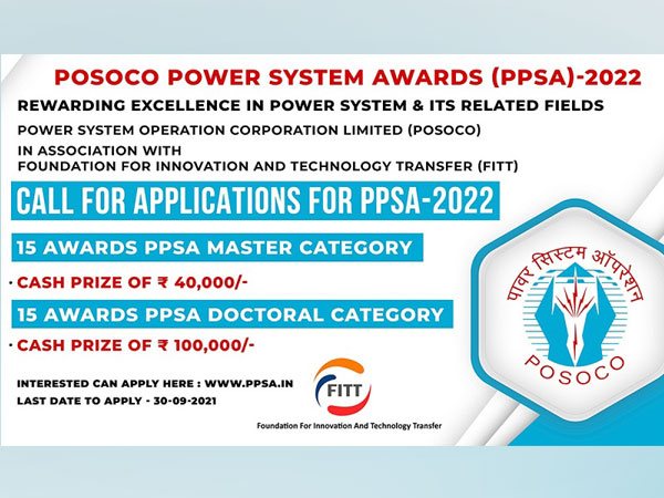 Applications invited for POSOCO Power System Awards - 2022