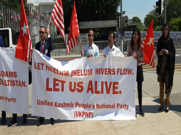 Political activists from PoK protest against Pakistani occupation