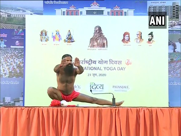International Yoga Day 2020: Ramdev performs Yogasanas at Patanjali ...