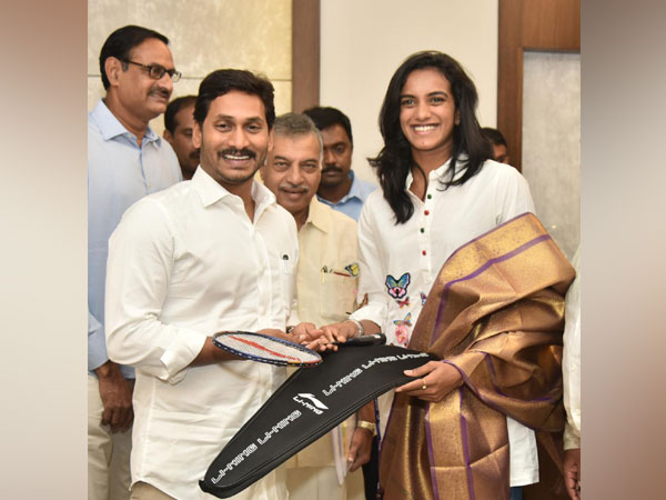 PV Sindhu meets CM Jagan Mohan Reddy in Amaravati