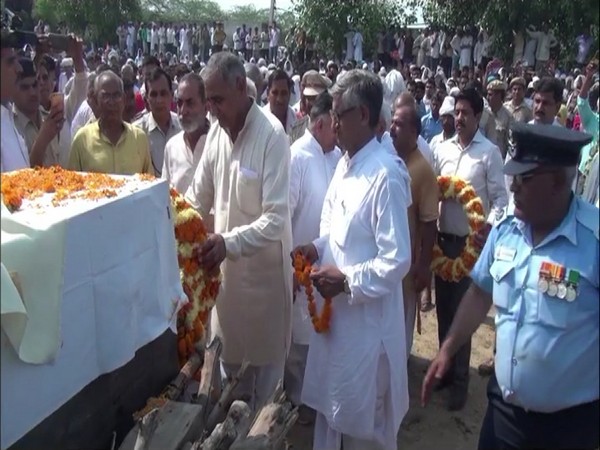 AN-32 plane crash: Last rites of LAC Pankaj Sangwan performed