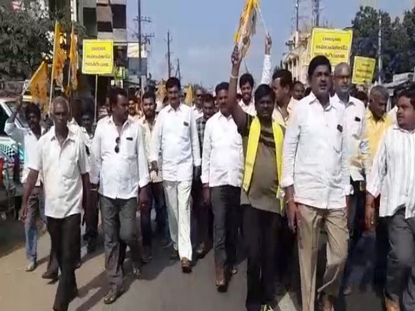 Andhra Pradesh: TDP stages protest against three capital proposal