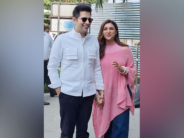 Parineeti Chopra, Raghav Chadha make first public appearance as newlyweds
