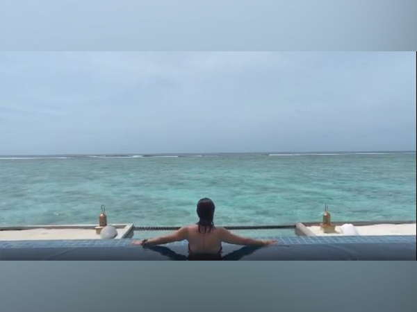 Sushmita Sen sizzles in black monokini in Maldives; see photos