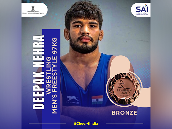 CWG 2022: Indian grappler Deepak Nehra defeats Pakistan's Tayab Raza to ...