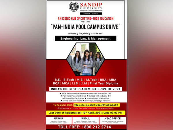 Sandip University organises India's biggest placement drive of 2021
