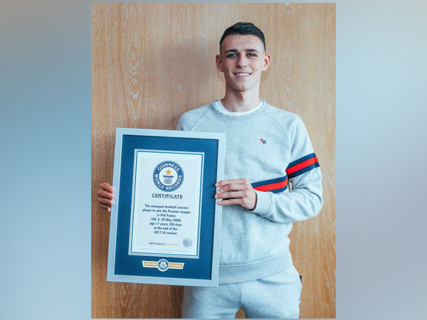 Manchester City's Phil Foden enters Guinness World Records
