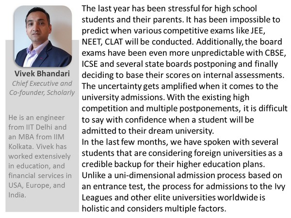 Differentiate yourself for admission to Ivy Leagues and elite Universities