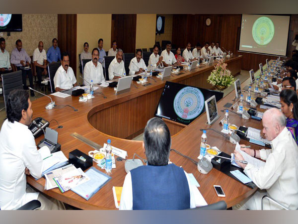 Andhra Pradesh CM YS Jagan Mohan Reddy holds his first cabinet meeting
