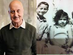 Anupam Kher drops adorable picture from his childhood days, says ...