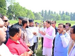 Uttarakhand CM Dhami conducts site inspection of under-construction ...