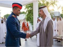 Hazza bin Zayed receives sheikhs, officials, citizens at Al Maqam ...