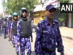 Delhi Police conducts flag march and security checks to ensure peace on ...