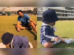 Zaheer Khan's son enjoys a fun day out on the cricket field, see pics