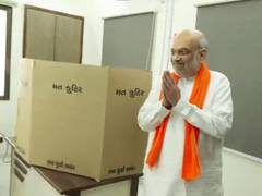 Gujarat local body polls: Amit Shah casts vote with family in Gandhinagar