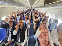 First commercial flight from Noida International Airport takes off for ...