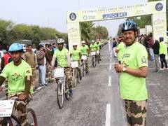CISF creates longest single line moving bicycle parade to set new ...