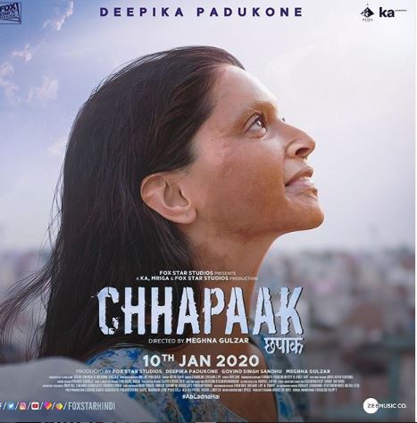 Deepika Padukone shares promotional video of 'Chhapaak'