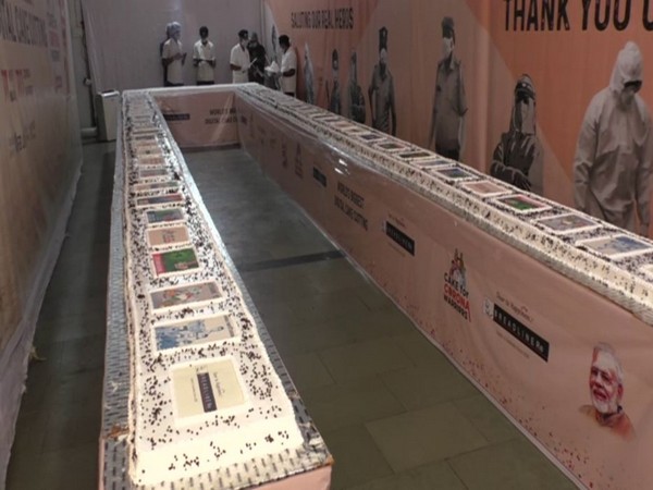 On PM Modi's birthday, Surat bakery makes 71-feet-long cake with ...