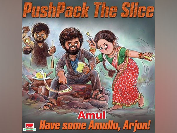 Amul shares topical tribute for Allu Arjun's 'Pushpa: The Rise'