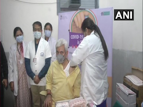 J-K LG Manoj Sinha gets first dose of COVID-19 vaccine