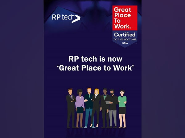 RP tech India receives the prestigious Great Place to Work certification