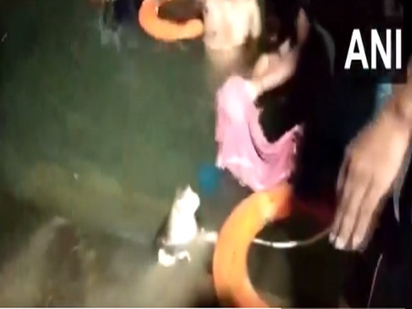 Monkey trapped amid floodwater rescued by Odisha fire service