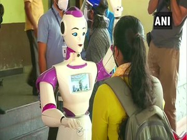 Robot assists voters at Kerala polling booth