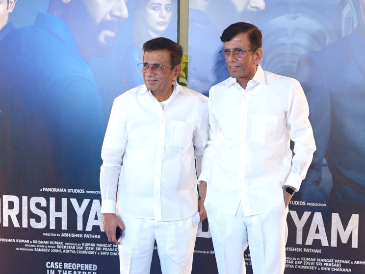 Ajay Devgn, Shriya Saran, Abhishek Pathak celebrate 'Drishyam 2' success