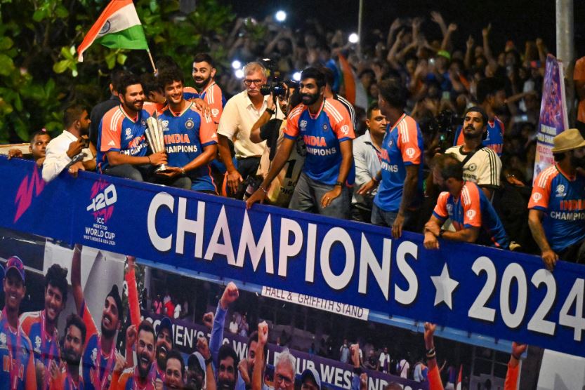 A look into some iconic pictures from Team India's T20 WC win parade at ...