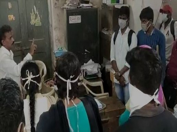 Social distancing norms violated at Tehsildar office in Andhra