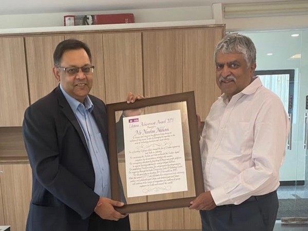 Nandan Nilekani felicitated with the IET India Lifetime Achievement ...