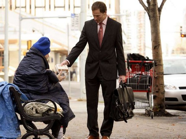 People are selfish with masses and generous to individuals